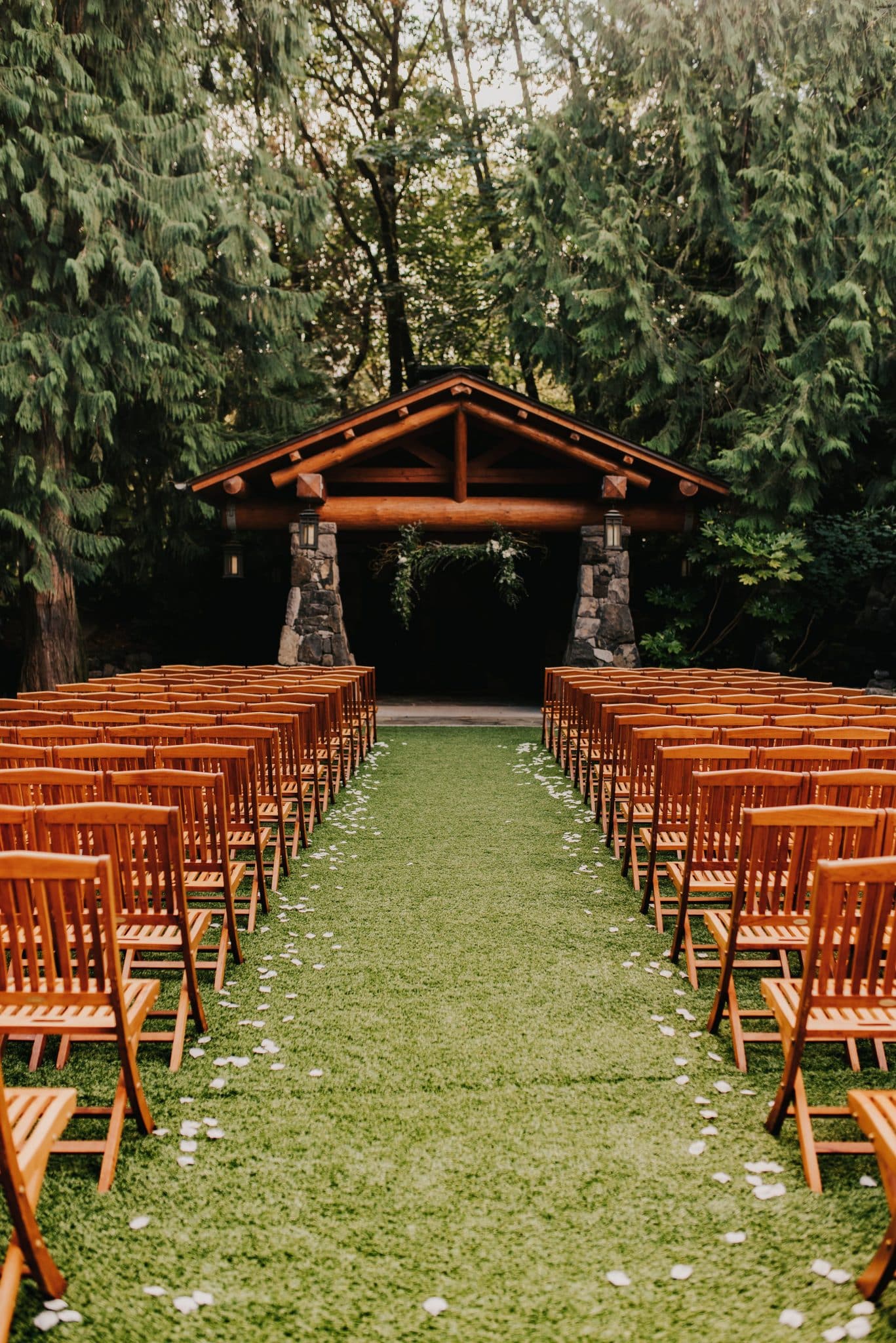 Rustic rose gold wedding at the Summit Grove Lodge in Ridgefield ...