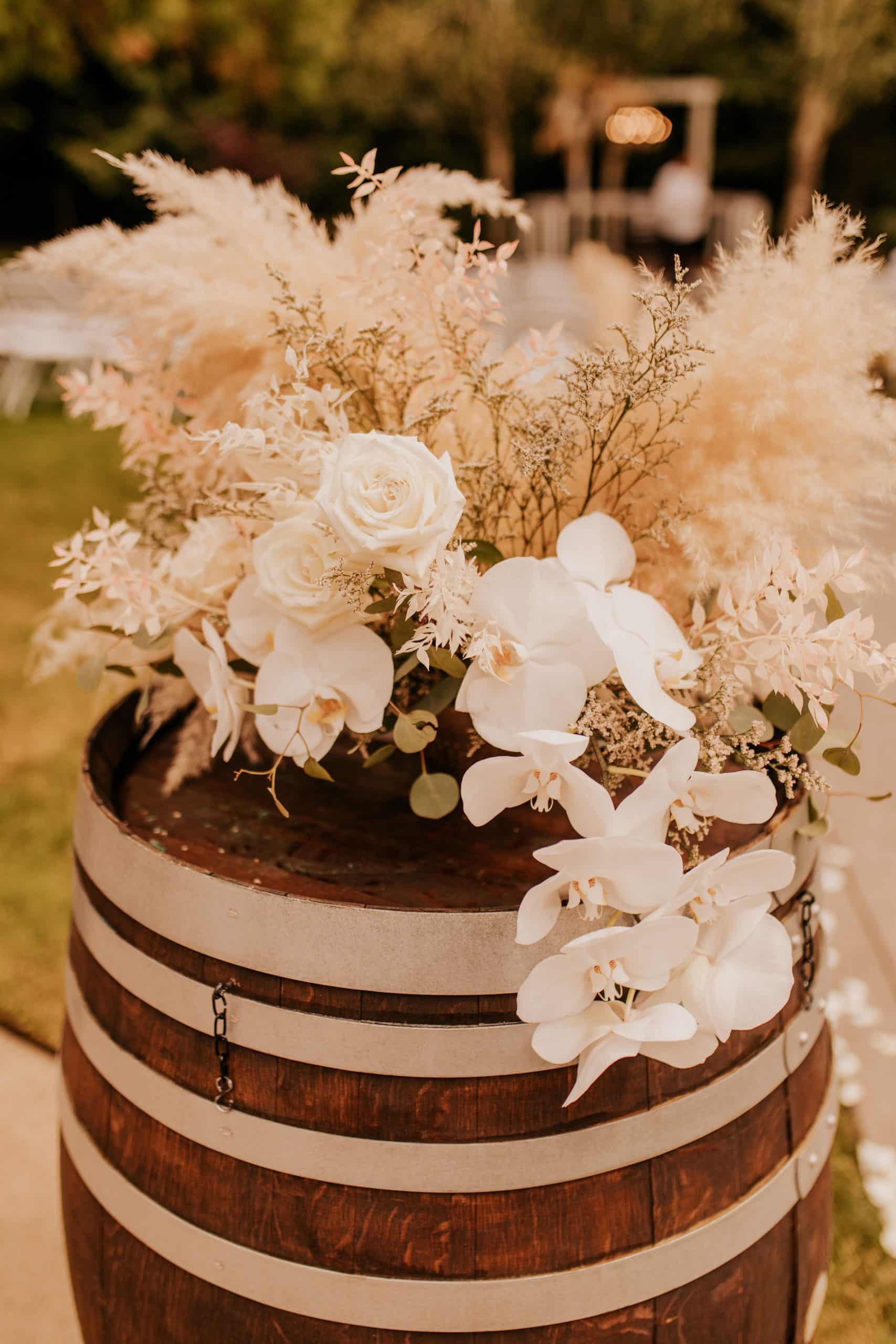 Boho Glam Wedding in Rose Gold at Creekside Estate - Flowers by Alana